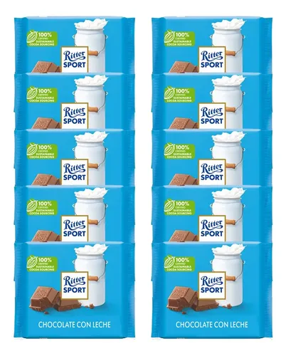 Ritter Sport Chocolate Con Leche Extra Fino 100 G X 10 Pzs, | Meses sin ...
