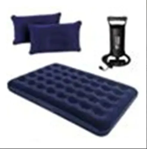 Colchon Inflable Dos Plazas Con 2 Almohadas + Bombin Camping | Cuotas ... Colchon Inflable Dos Plazas Con 2 Almohadas + Bombin Camping | Cuotas ...