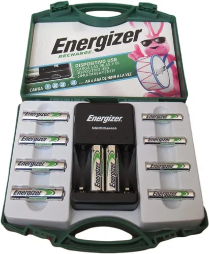 Energizer Pilas Recargables Cargador Y Estuche 6aa Y 4aaa Envío Gratis