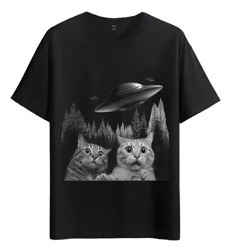 Tshirt Muscle Freaks Ufo Cats Estilo Suelto Y Cómodo | Meses sin interés