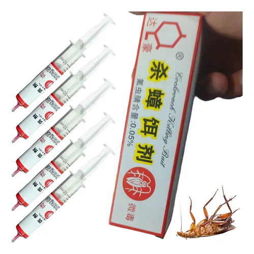 X5 Jeringas Gel Cucarachas Limpieza Cero Olor Alto Poder | MercadoLibre