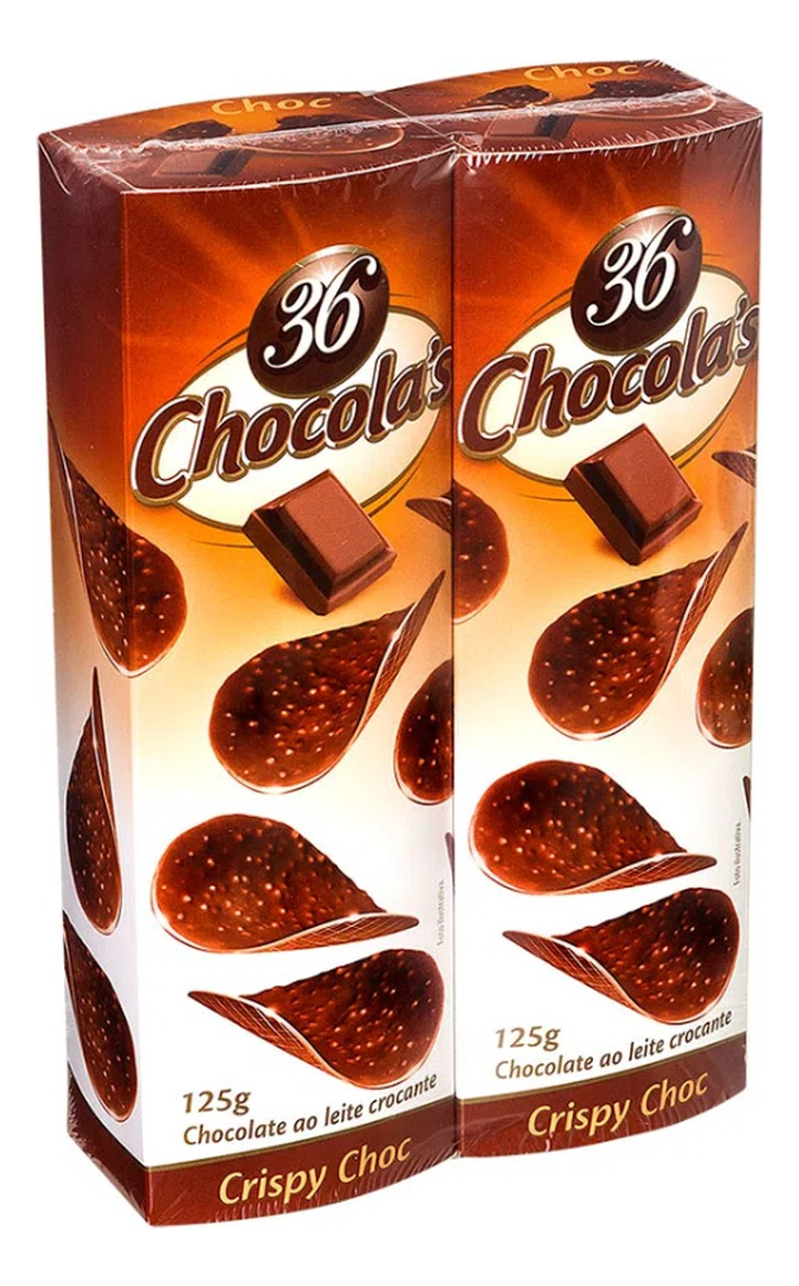 Snaks De Chocolate Belga Chocolas Tipo Pringles 2x125g