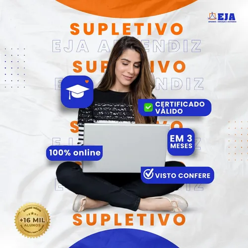 Eja Supletivo Ensino Médio E Classificação + Eja, 100% Ead | MercadoLivre Eja Supletivo Ensino Médio E Classificação + Eja, 100% Ead | MercadoLivre