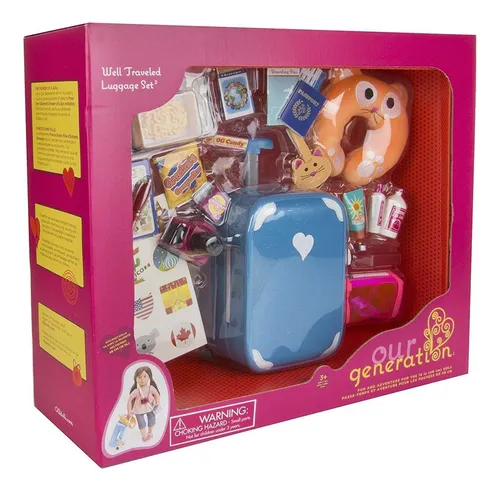 Kit de viaje Our Generation Doll, 36 piezas | MercadoLibre