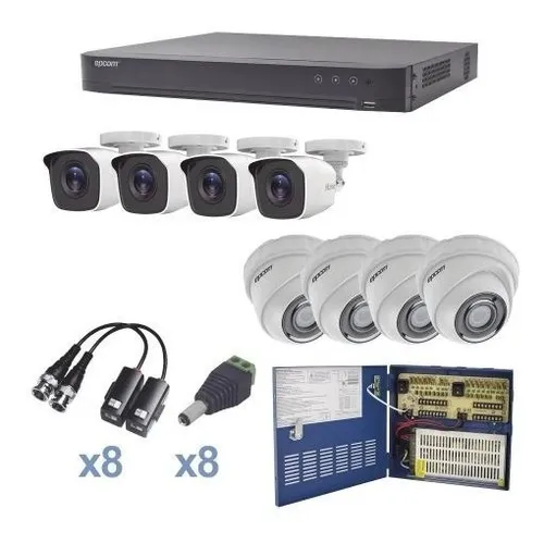 Kit Turbohd 1080p Dvr 8 Canales 4 Cámaras Bala Exterior Meses Sin