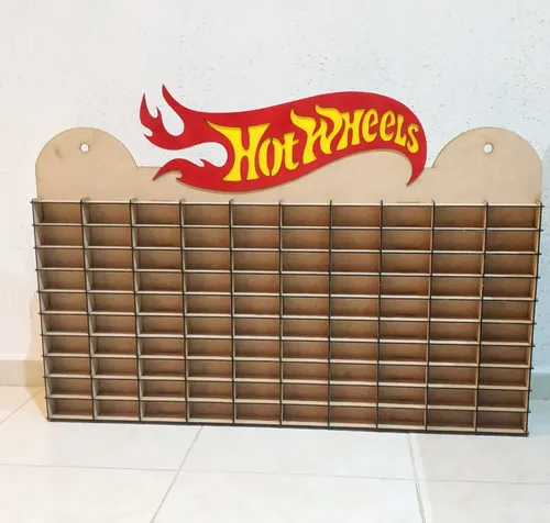Exhibidor Repisa Para Hot Wheels 100 Pzs Con Logo Pintado En Venta En