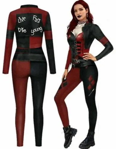 Traje De Harley Quinn Escuadrón Suicida Cosplay Disfraz Mercadolibre