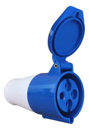 Tomada Acoplamento Industrial Femea Azul 3p+t 220v 32a 9h | MercadoLivre