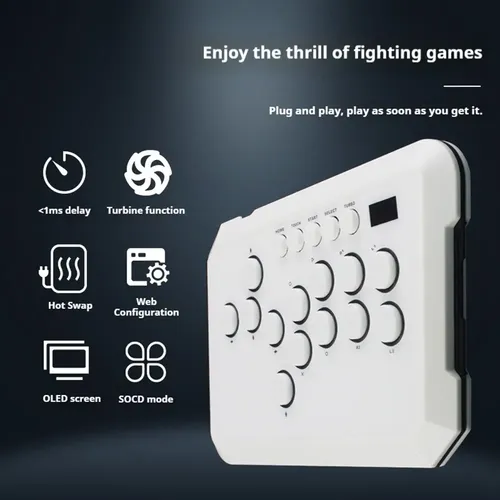 . Controlador Hitbox A50 Para Juegos, Teclado Rgb Light | Cuotas sin ...