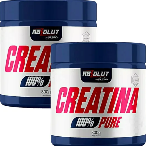Kit 2x Creatina 100 Pure Micronizada E Monohidratada 300g Frete Grátis