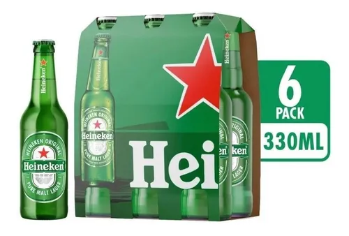 Cerveja Heineken 330ml Long Neck Pack 6 Unid Mega Promoção Mercadolivre