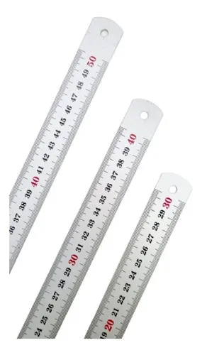 Kit De Reglas De Aluminio 50 40 Y 30 Centímetros Mercadolibre