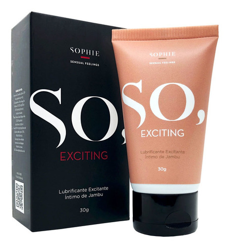 Lubrificante Íntimo So Exciting 30g Sophie Sensual Feelings Parcelamento Sem Juros