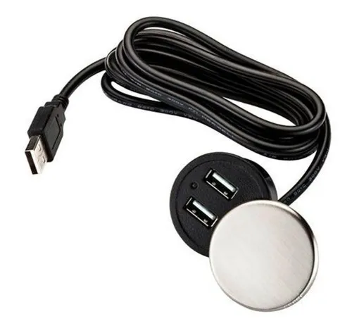 Enchufe con 2 puertos USB integrados Renna para mesa/sofá con funda, 2. ... Enchufe con 2 puertos USB integrados Renna para mesa/sofá con funda, 2. ...