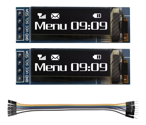 Módulo Arduino 2pcs I2c Oled Pantalla Driver 091 Pulgad Mxk Cuotas Sin Interés