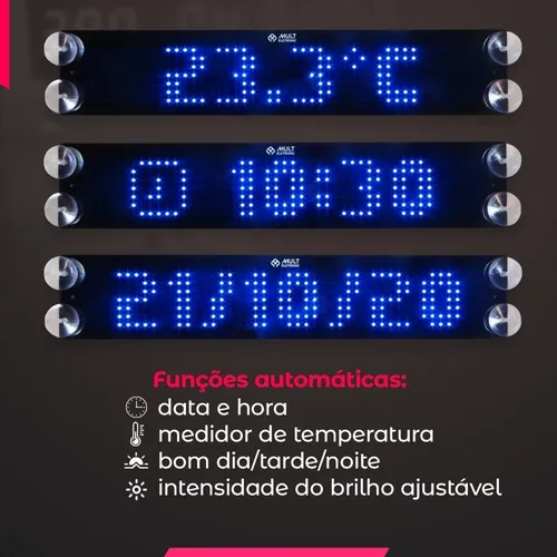 Painel Luminoso Led Itinerário Onibus Van Caminhão Azul à venda em ... Painel Luminoso Led Itinerário Onibus Van Caminhão Azul à venda em ...