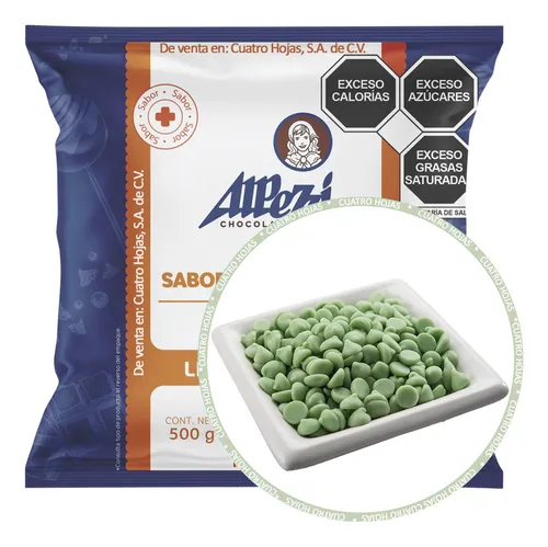 Chispas De Chocolate Sabor Menta Alpezzi 500 G | MercadoLibre
