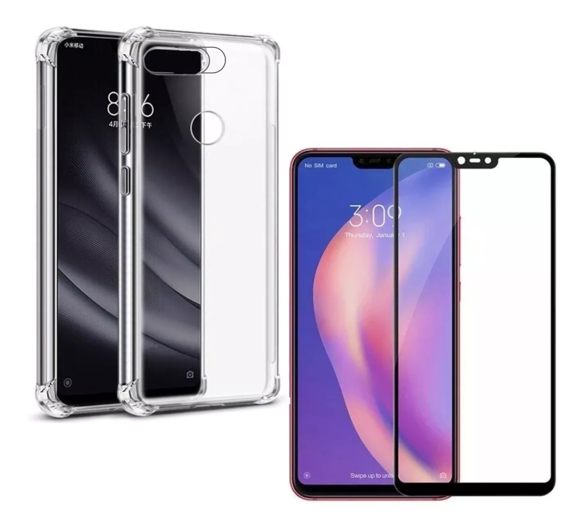 Capa Capinha Anti Shock Pelicula 3d 5d Xiaomi Mi 8 Lite Mercado Livre