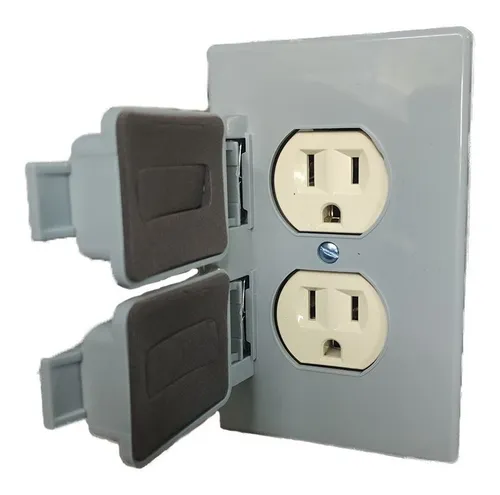 Contacto Duplex Intemperie 15a 110v Con Tapa Para Exterior