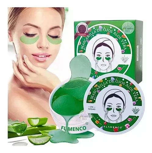 60 Parches Anti Ojeras Mascarilla Ojos Hidratante Aloe Vera Cuotas