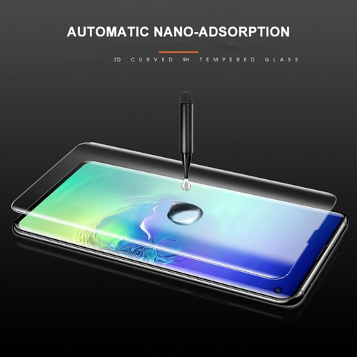 Samsung Galaxy S21 5g Vidrio Templado Curva Pegamento Uv Cuotas