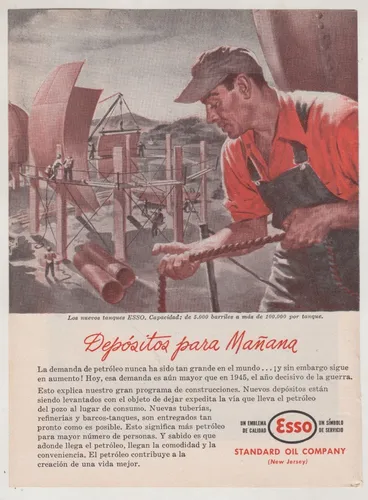 1948 Publicidad Vintage De La Esso Standard Oil Company | Cuotas sin ... 1948 Publicidad Vintage De La Esso Standard Oil Company | Cuotas sin ...