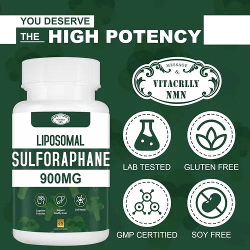 Suplemento De Sulforafano Liposomal De 900 Mg Extracto Orgánico De