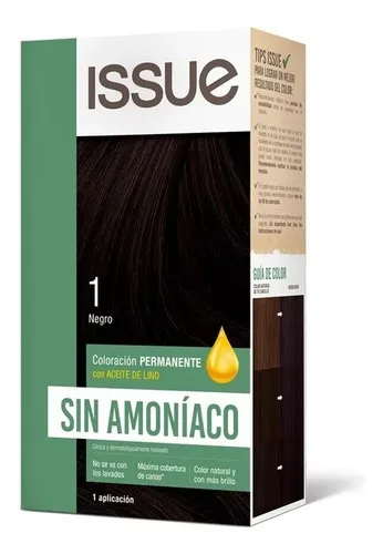 Kit Tintura Issue SIN AMONIACO Issue tono 1 negro para cabello ... Kit Tintura Issue SIN AMONIACO Issue tono 1 negro para cabello ...