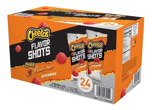 Cheetos Flamin Hot Flavor Shots Asteroids 24 Pack Importado En Venta En Juárez Chihuahua Por