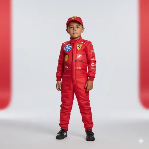 Disfraz Piloto Ferrari | Corredor Fórmula | F1 Overol Carreras Niño ...