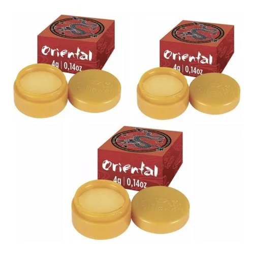 Kit 3 Unidades Pomada Oriental Chinesa Pote 4g Hot Flowers