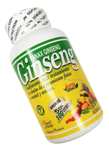 Panax Ginseng 5050 Capsulas Unidad A 689 Cuotas Sin Interés