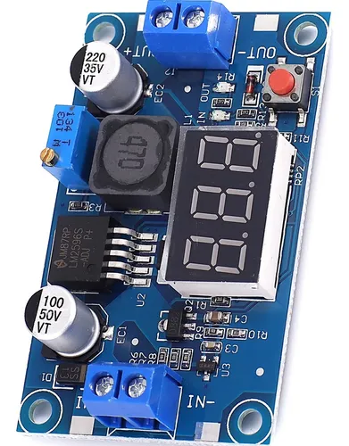 Regulador Tensão Dc Dc Step Down Lm2596 Voltímetro Display Mercadolivre