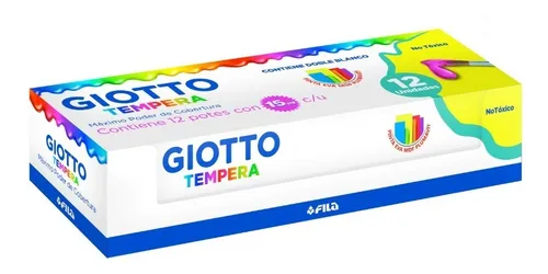 Tempera Giotto 12 Colores 15ml | Cuotas sin interés