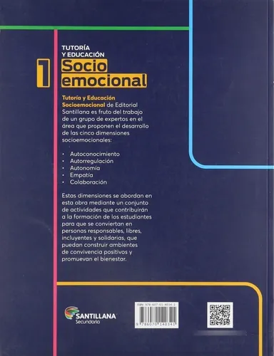 Tutoría Y Educación Socioemocional 1 Secundaria - Santillana en venta ... Tutoría Y Educación Socioemocional 1 Secundaria - Santillana en venta ...