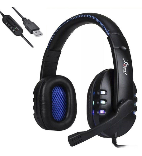 Fone Ouvido Gamer 7 1 Usb Headphone Microfone Ps3 Ps4 Pc R 63 80 Em