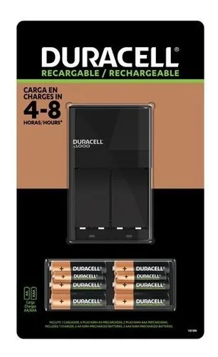Cargador Baterias Pilas Recargables Duracell 2aaa 6aa Envío Gratis