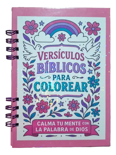 Libro Para Colorear Versículos Bíblicos Tapa Dura | Cuotas sin interés