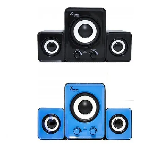 Kit C/ 2 Caixa De Som Usb Pc Potente Kp7 Notebook Pc Celular | Frete grátis