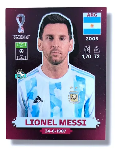 Lionel Messi Estampa De Album Qatar 2022 Version Oryx Panini Envío Gratis