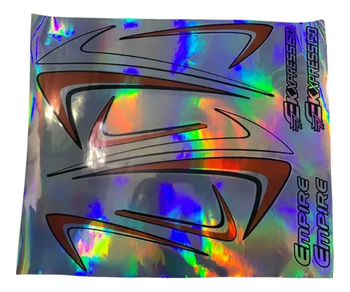 Calcomanias Rotulado Ekxpress Rojo Tornasol Mercadolibre