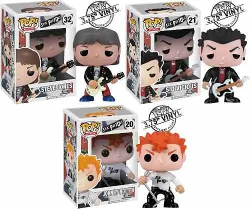 Sex Pistols Johnny Rotten Sid Vicious Steve Jones Funko Pop