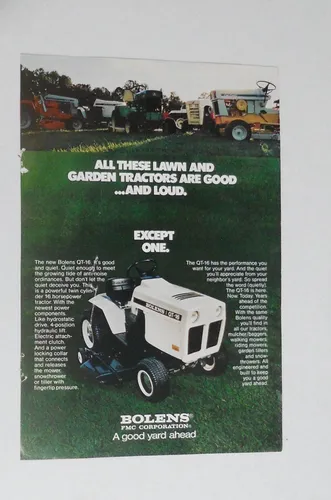 Propaganda Do Mini Trator Bolens Qt 16 1973 | Parcelamento sem juros