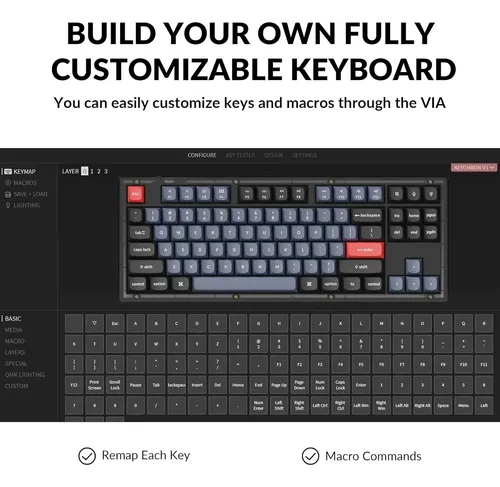 Teclado Keychron V3 Tkl Interruptores Marrones Negro | Cuotas sin interés