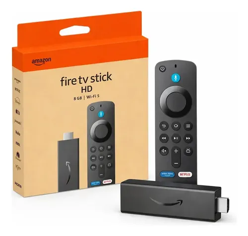 Fire Tv Stick Hd 2024 Ultima Geração Tv Smart Amazon Cor Pre ...