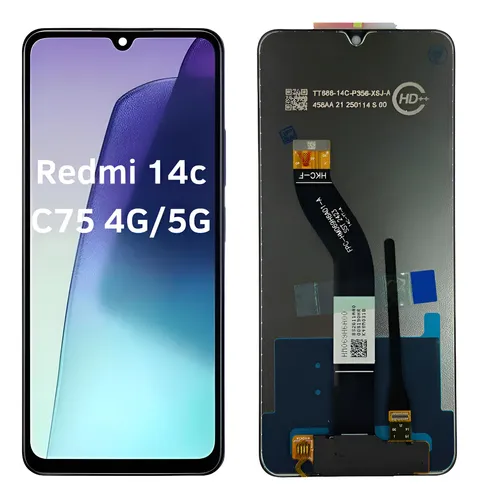 Tela Display Frontal Lcd Para Redmi 14c / Poco C75 Sem Aro Preto Sem ...