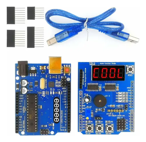 Kit Arduino Arduino Uno R3 At 328p 16u2 Y Sensor De Drk Cuotas Sin