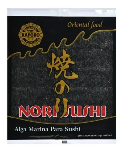 Alga Marina Nori Kaporo Para Sushi 28g | MercadoLibre Alga Marina Nori Kaporo Para Sushi 28g | MercadoLibre