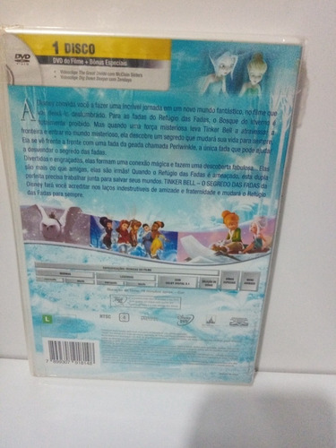 Dvd Tinker Bell O Segredo Das Fadas Lacrado De Fabrica Parcelamento