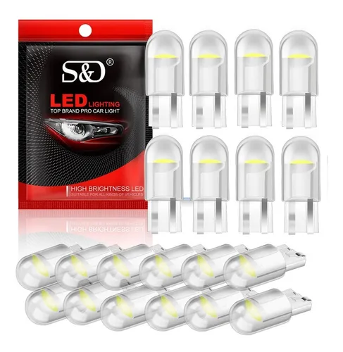 20 Piezas Focos Led Pellizco T10 W5w 194 168 2825 192 | Meses sin interés